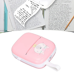 Pocket Mini Printer, BT 4.0 200DPI Resolution Thermal Printing Portable Photo Printer for Printing Photos, Labels, Information, Lists, Records, Wrong Questions, Web Page