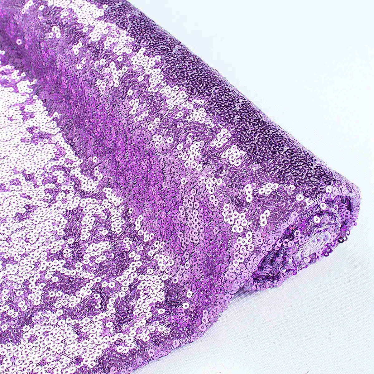 Partisout 3mm Sequin Fabric by The Yard Lavender Sequin Material Fabric Glitter Fabric Sparkly Fabric 3mm Fabric Polyester Fabric Out Door Sequin Fabric Perfet for DIY Party Wedding Holiday Christmas