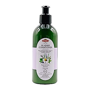 OTACI 10 Herbs Rejuvenate and Soften Conditioner for All Hair Types, Sage, Peppermint, Melissa, Rosemary, Myrtle, Storax, Thyme, Juniper, Lavender, Chamomile, No Paraben, No Alcohol Herbal Conditioner