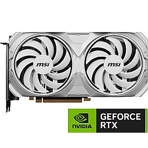 MSI Gaming GeForce RTX 4070 Ti 12GB GDRR6X Extreme Clock: 2655 MHz 192-Bit HDMI/DP Nvlink Tri-Frozr 3 Ada Lovelace Architecture Graphics Card (RTX 4070 Ti Ventus 2X White 12G OC)