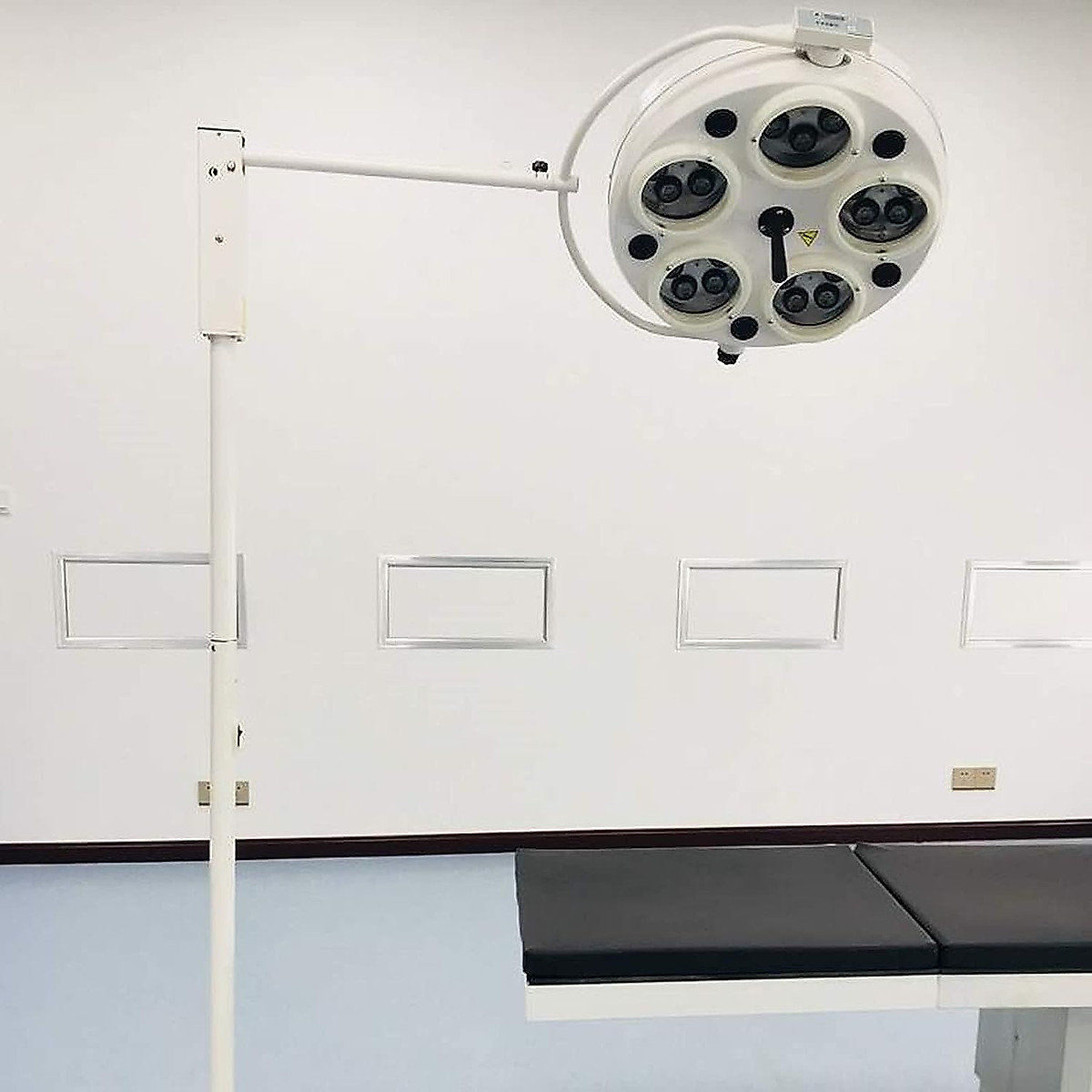 EustomA LED Shadowless Exam Light Floor Portable Mobile Lamp 25LED Bulbs 180°Rotation FKLED-5