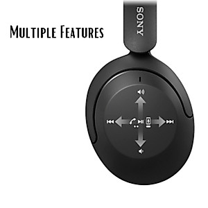 Sony Wireless Noise Cancelling Headphones WH-XB910N Over Ear Bluetooth Headset + NeeGo 3.5mm Headphone Extension