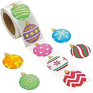 Ornament Stickers Roll Sticker for Party Supply Classroom Decoration Envelopes Sealing Stickers 500 pcs