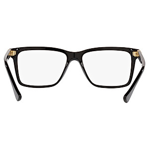 Versace VE 3328 GB1 Black Plastic Rectangle Eyeglasses 56mm