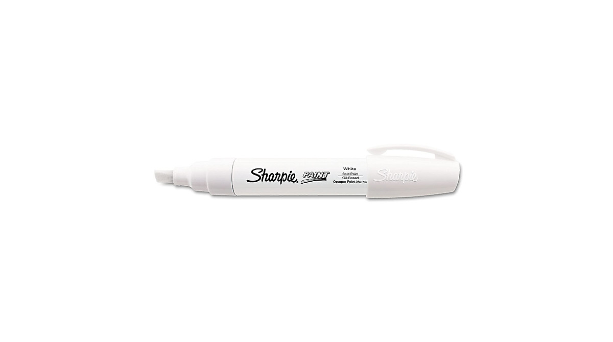 Sharpie Paint Marker Wide Point White – Durable & Opaque Marking Tool