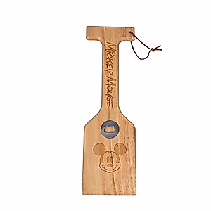 ONIVA - a Picnic Time Brand - Mickey Mouse Mickey Mouse - Hardwood BBQ Grill Scraper with Bottle Opener, Parawood