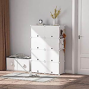 HOMIDEC Shoe Rack, 6 Tier Shoe Storage Cabinet 24 Pair Plastic Shoe Shelves Organizer for Closet Hallway Bedroom Entryway