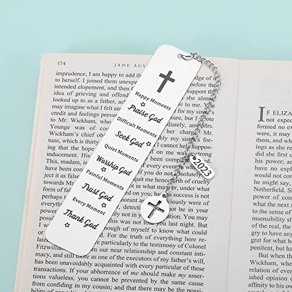 Inspirational Bible Verse Bookmark for Women Men 2023 Christian Religious Scripture Gifts for Friends Birthday Christmas Gift Baptism Religious Gift for Daughter Son First Communion Gifts for Godchild