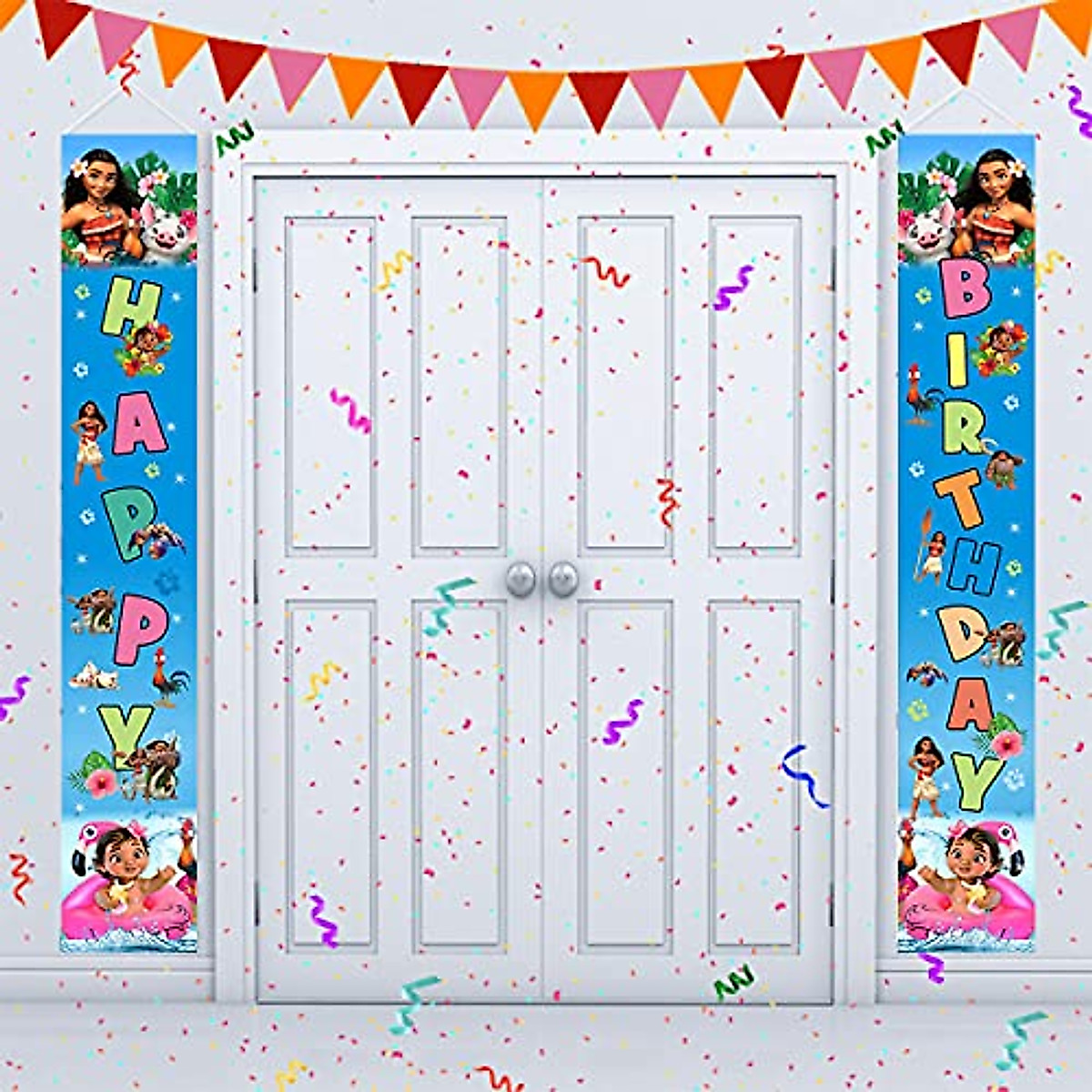 Moana Party Hanging Banners Moana Birthday Theme Party Decoration