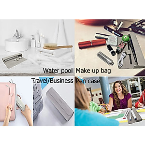 OGUARD Travel Case for Most Electric Toothbrush PU Leather Electric Toothbrush case for Traveling, portable toothbrush holder pen pencil case,travel pen box,Gray*1pcs