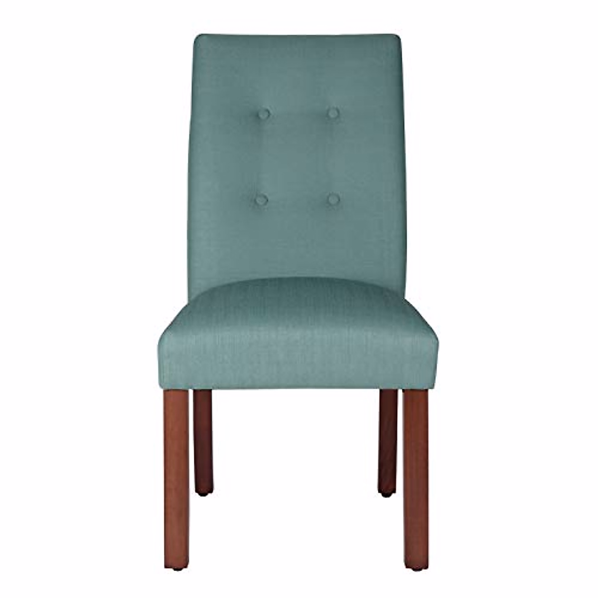 Homepop Home Decor | 4 – Button Tufted Upholstered Parsons Dining Chairs | Set of 2 Accent Dining Chairs, Aqua