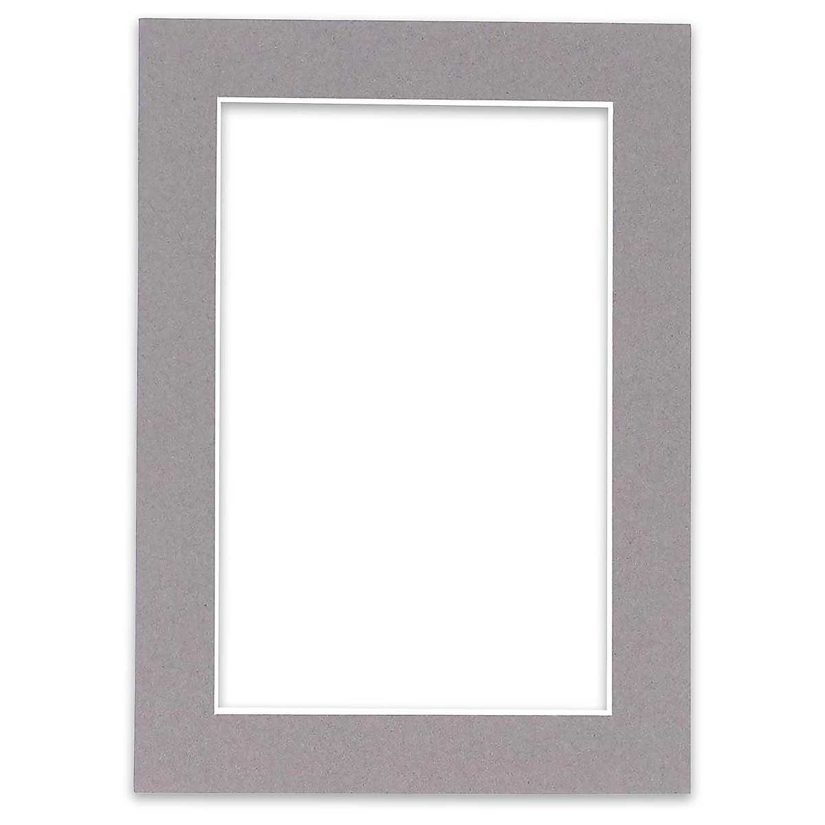 14x18 Mat Bevel Cut for 12x16 Photos - Acid Free Charcoal Grey Precut Matboard - for Pictures, Photos, Framing - 4-ply Thickness