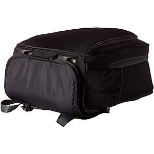 Baggallini womens Wheeled Laptop Backpack, black/charcoal, One Size