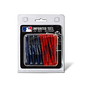 Team Golf MLB Atlanta Braves 2-3/4" Golf Tees, 50 Pack, Regulation Size, Multi Team Colors