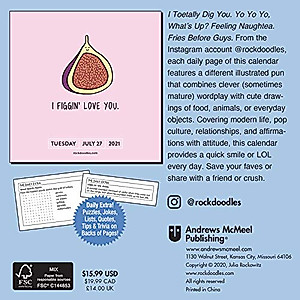 A 2021 Punny Day-to-Day Calendar by @rockdoodles: Carbe Diem