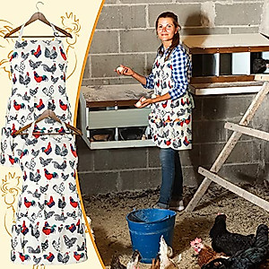 2 Pcs Egg Apron for Fresh Eggs Hen Duck Goose Eggs Holder Aprons Adjustable Gathering Apron with Pockets for Home Kitchen (Classic)