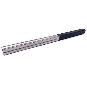 Jiayouy Diamond Guitar Fret Crowning Tool Fret File Dressing with Narrow/Medium/Wide 3 Edges Guitar Repairing & Luthier Tools - Black Handle