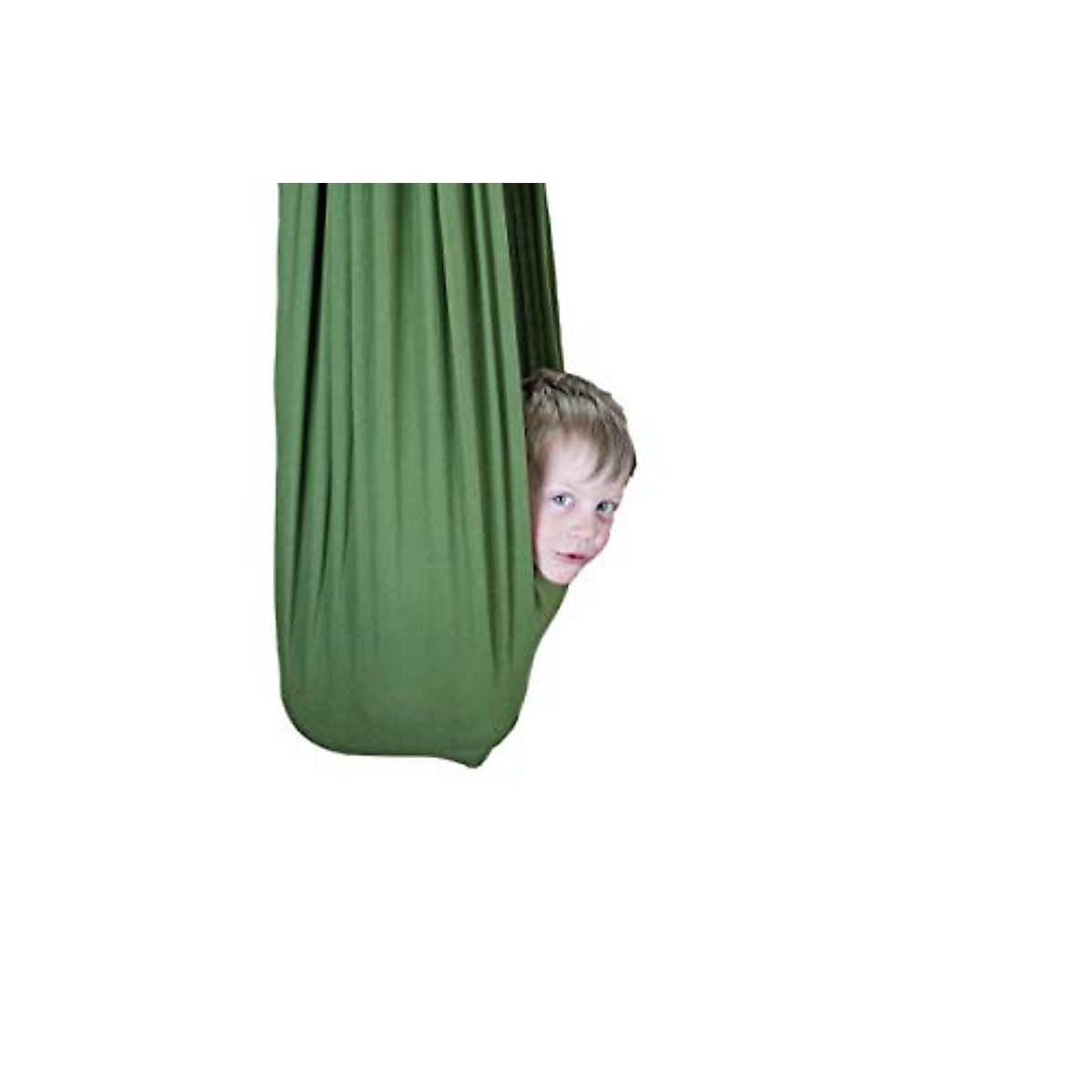 SENSORY4U Indoor Therapy Sensory Swing for Kids with Special Needs (Hardware Included) | Snuggle Cuddle Hammock for Kids with Autism, ADHD, Aspergers | Great for Sensory Integration (Sage Green)