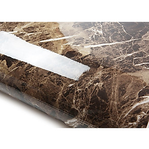 ROSEROSA Peel and Stick PVC Marble Self-Adhesive Wallpaper Covering Counter Top Shelf Liner Emperador (PGS4020 : 2.00 Feet X 6.56 Feet)