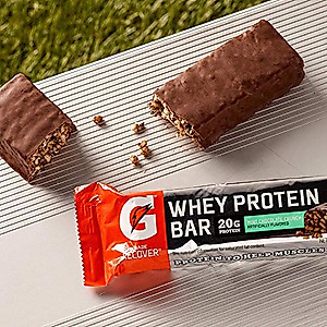 Gatorade Whey Protein Recover Bars, Mint Chocolate Crunch, 2.8 ounce bars (12 Count)