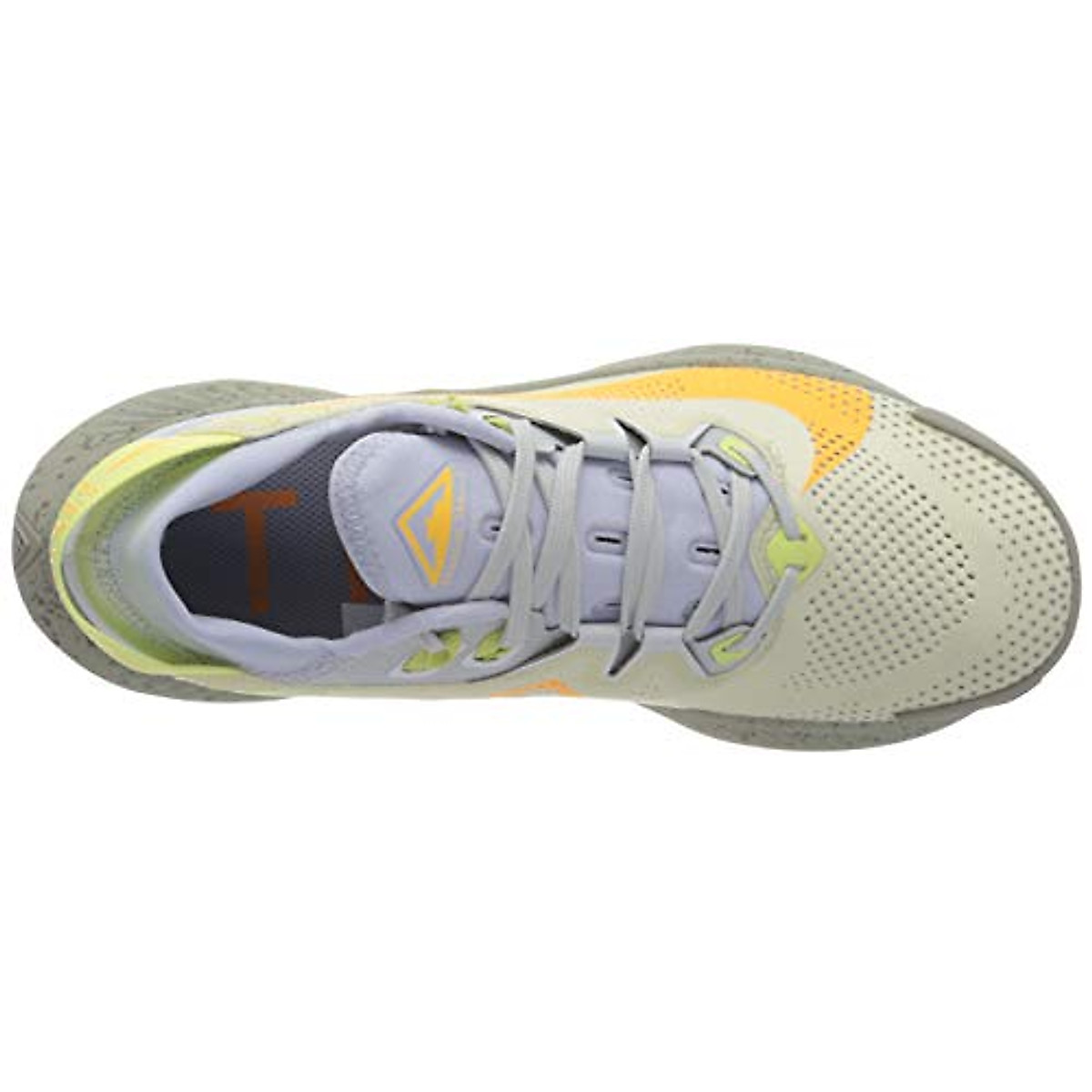 Nike Women's Race Running Shoe, Pure Platinum Laser Orange Fossil Limelight Ghost Enigma Stone, 7.5