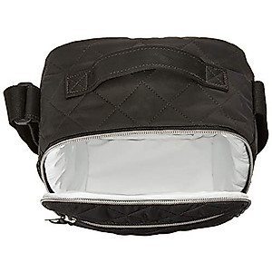 Vera Bradley Women's Women's Performance Twill Deluxe Lunch Bunch Lunch Bag, Black, One Size