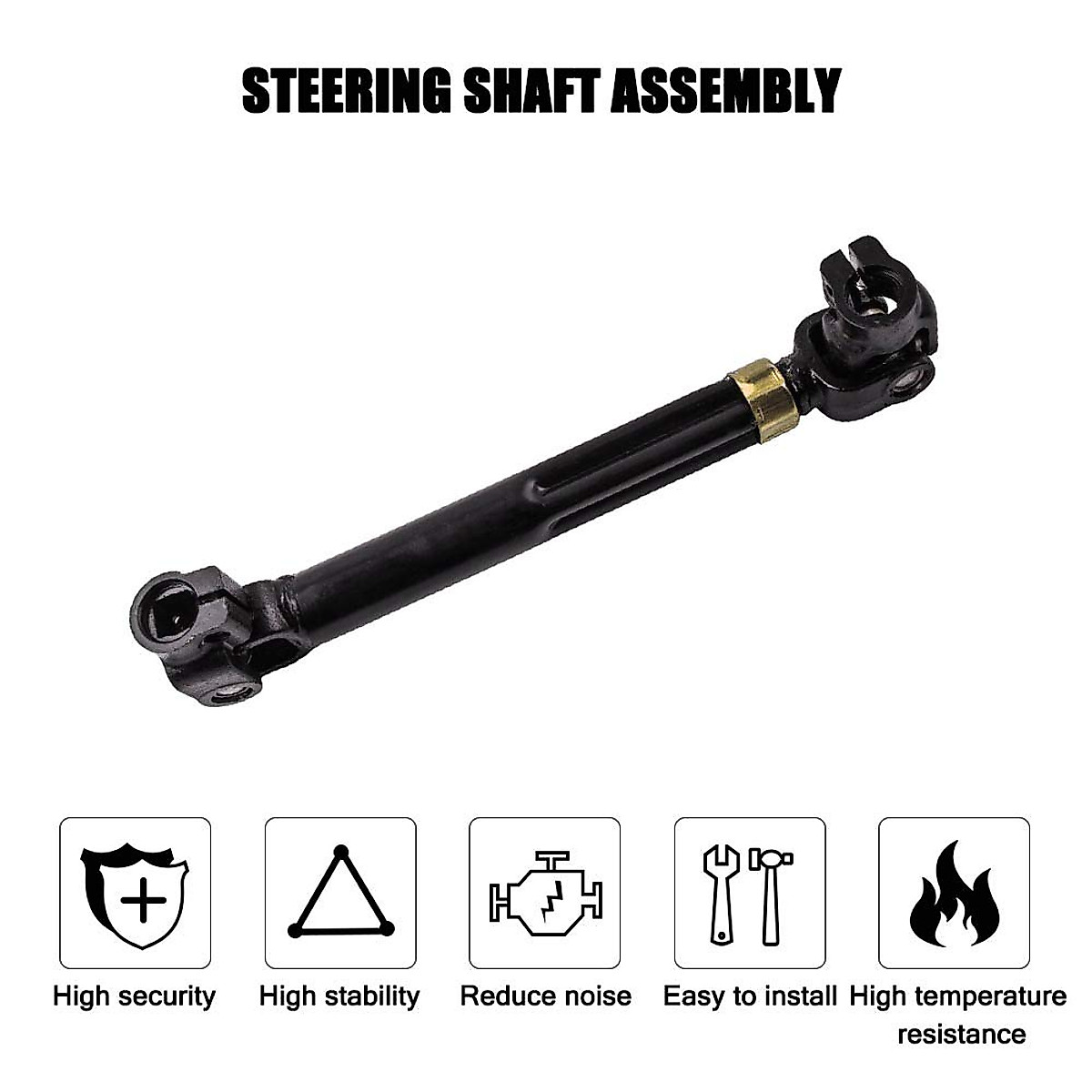 Lower Intermediate Steering Column Steering Shaft w/U-Joint Coupler Fits for 2004-2008 Ford F-150, 2006-2008 Lincoln Mark LT Replaces 8L3Z-3B676-B 8L3Z3B676B 425-361