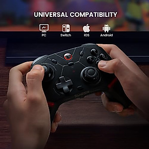 GameSir Cyclone 2 Wireless Controller - 1000Hz Polling Rate, TMR Joysticks, Hall/Micro 2-in-1 Triggers for PC/Switch/Android/iOS, PC Gaming Controller with Charging Dock (Black)