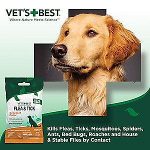 Vet's Best Flea and Tick Repellent Collar for Dogs - Flea and Tick Prevention for Dogs - Plant-Based Ingredients - Small to Large Dog Flea Collar - Up to 20” Neck Size