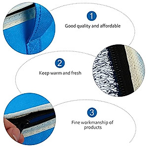 Mobestech Insulated Pizza Bags for Food Delivery, Pizza Carrier Insulated Bags Food Storage Delivery Bags 13.76 x 13.76 x 8.65 (Blue)