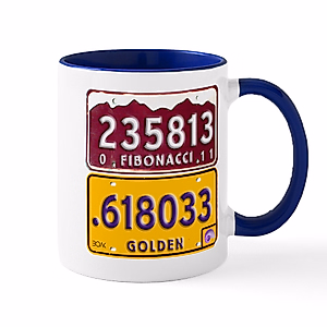 CafePress Fibonacci & Golden Mean Mug Ceramic Coffee Mug, Tea Cup 11 oz