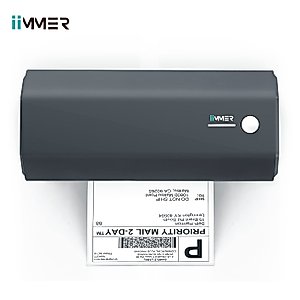 IIMMER Professional Label Printer - Commercial Grade Label Maker with High-Speed Direct Thermal Printing for Shipping, Barcode, Address, Labeling, Mailing, Compatible with Windows and Mac