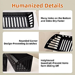 NAFCOOL Magnetic Spice Fridge Rack Shelf Organizer for Refrigerator, 3 Packs Moveable Magnetic Seasoning Organizer Shelves Kitchen Gadgets for Refrigerator Microwave Oven Washer, 19.88” Long