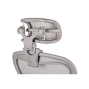 The Original H3 Zinc Headrest for Herman Miller Aeron Chair Plus Casters | Colors and Mesh Match Classic Aeron Chair 2016 and Earlier Models | Aeron Chair Not Included