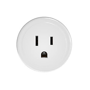 GHome Smart Mini Plug, Wi-Fi Outlet Socket Compatible with Alexa and Google Home, Remote Control with Timer Function, No Hub Required, ETL FCC Listed (1 Pack), White