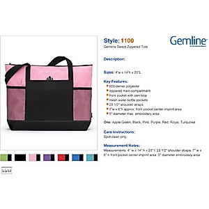 Select Zippered Tote (BLACK - BLACK OS)