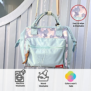 BunnyBoop Medium Small Baby Diaper Bag Backpack - Diaper Bags For Baby Girl Tote Diaper Bag Mini Diaper Bag Tote & Crossbody Baby Bag For Mom Bag | Baby Backpack Diaper Bags For Boys