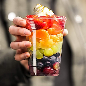 SOLO Cup Company Clear Recycled Plastic Party Cups, 18 Oz, 184 Count