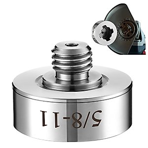 Dreyoo Grinder Lock to 5/8''-11 Thread, Compatible with XLOCK Angle Grinder Cutting Blade, Stainless Steel Diamond Core Drill Bit Adapter