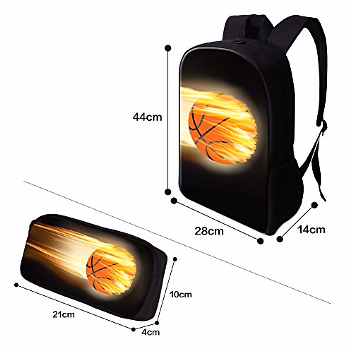 Dispalang Horse Backpack and Cooler Bag for Boys Animal Print School Bookbag Girls Satchel Bagpack Pencil Case