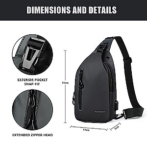 Crossbody Men's Sling Bag Shoulder Backpack Slingbag Outdoor Travel Hiking Camping Men Bags Shoulder Crossbody