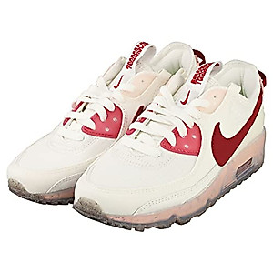 Nike Women's Air Max 90 Futura Shoes, Summit White/Pomegranate-pink, 6