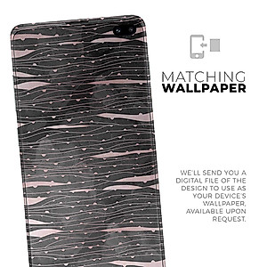 DesignSkinz Karamfila Marble & Rose Gold Striped v9 Protective Vinyl Decal Wrap Skin Cover Compatible with The Samsung Galaxy S20 (Screen Trim & Back Glass Skin)