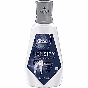 Crest Pro Health Densify Fluoride Mouthwash, Alcohol Free, Cavity Prevention, Strengthens Tooth Enamel, Clean Mint, 946mL (32 fl oz)