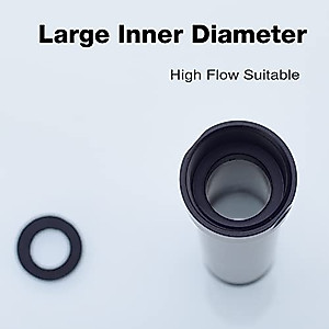 Matte Black Shower Arm Extension 4 Inch Arm Mount Extender for Rainfall Shower Head Combo, High Flow Female to Male 1/2 Inch Shower Pipe