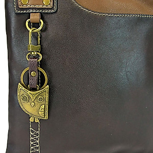 CHALA SWING Pack Cross Body Small Purse with Metal Mini Keychain (813-DB-OWL)