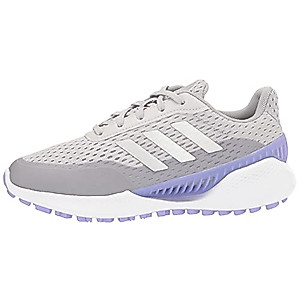 adidas Women's Summervent Spikeless Golf Shoes, Grey Two/Silver Metallic/Light Purple, 9.5