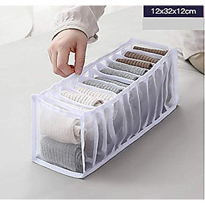 BADASS SHARKS Underwear Organizer 3 Set Foldable Bra Underwear Organizer Drawer Divider Storage Organizer for Underwear Socks Ties Bras Women Underwear Storage Compartment Box