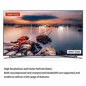 BIFALE DP Fiber Cable 100ft, Displayport Fiber Optic Cable High Speed 32.4 Gbps 8K@60Hz 4K@165Hz 2K@144Hz DP1.4, Fiber DP to DP Cable Slim and Flexible, Gold Plated Connector