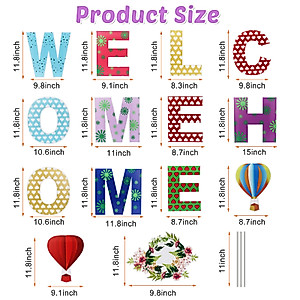 Thten 14 Pack 12 Inch Welcome Home Yard Sign with Stakes for New or First-Time Homeowners,Welcome a New Baby, Military, the Sick or Service Member Home Sign,Deployment Homecoming or Housewarming